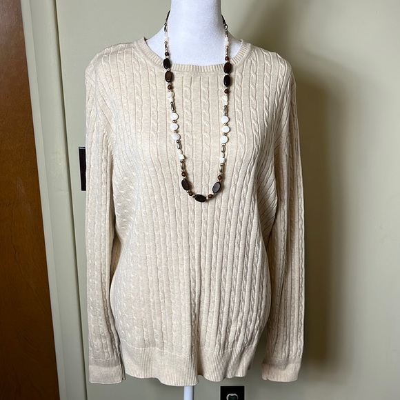 Kim Rogers | Sweaters | Kim Rogers Cable Knit Sweater | Poshmark